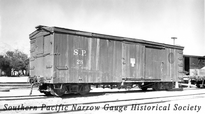 SP 028-1 [box car] | Southern Pacific Narrow Gauge Historical Society ...